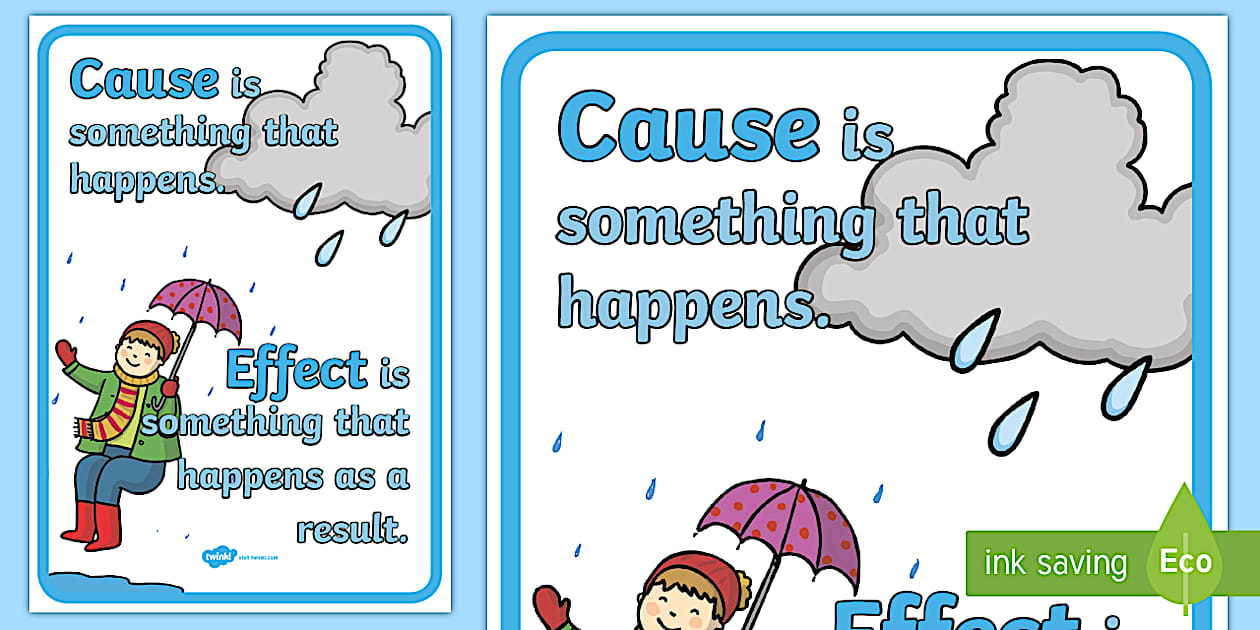 Cause and Effect Display Poster (teacher made) - Twinkl
