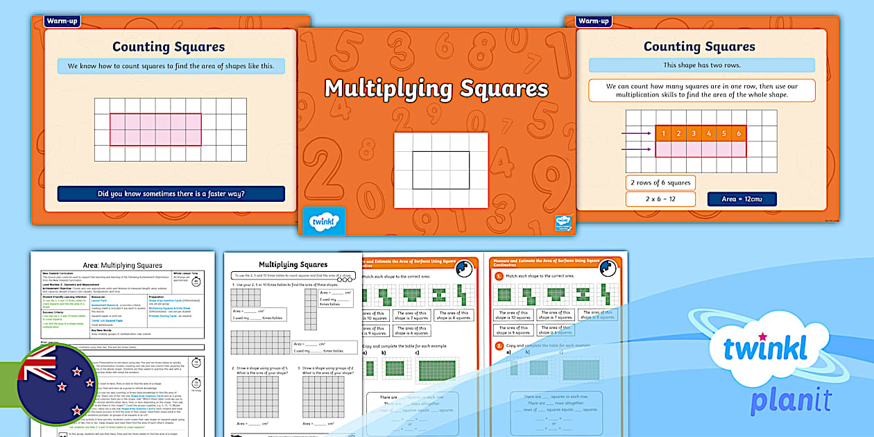Level 2 Area: Measure and Estimate the Area of Surfaces Using Square