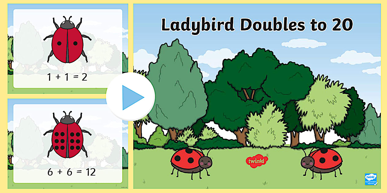 Ladybird Doubles Game | Numbers 1 - 20 | PowerPoint - Twinkl