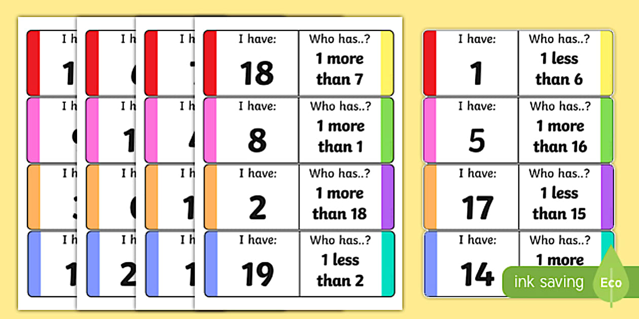 More or Less Than KS1 Loop Card Game (teacher made) - Twinkl