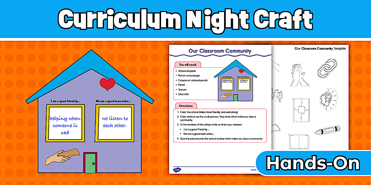 Our Classroom Community Curriculum Night Craft