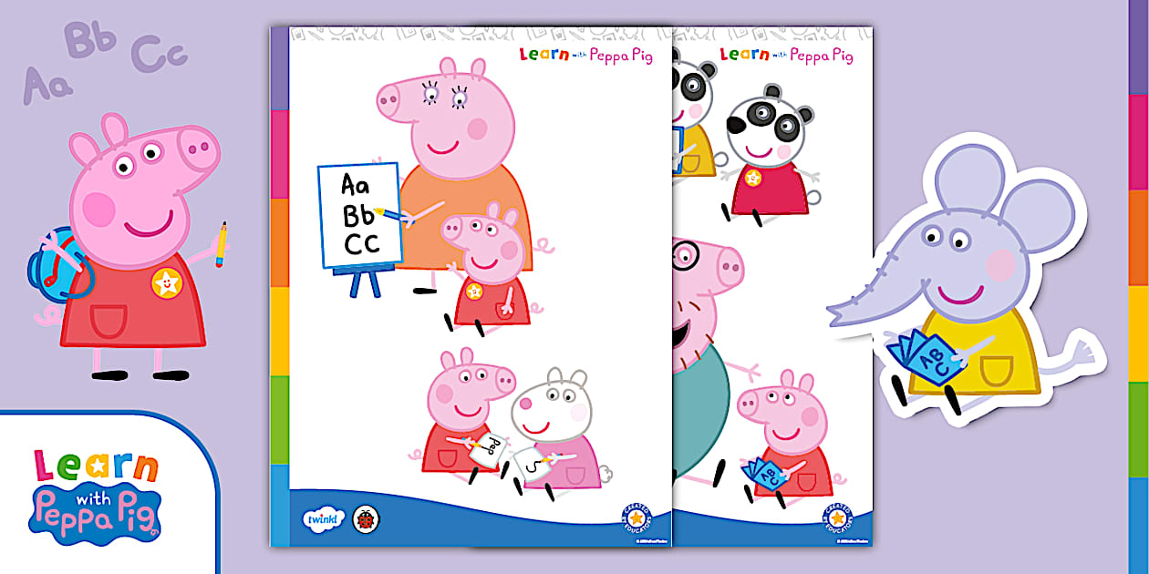 FREE! - Peppa Pig: Character Cutouts (teacher made) - Twinkl
