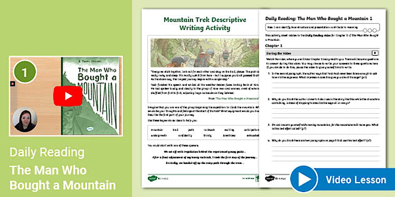 Daily Reading: The Man Who Bought a Mountain Lesson 1 (7-11)