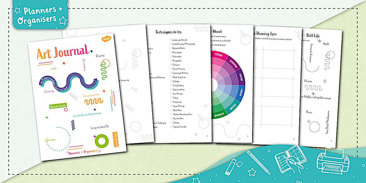 Abstract | Art Journal | Sketchbook Prompts (teacher made)