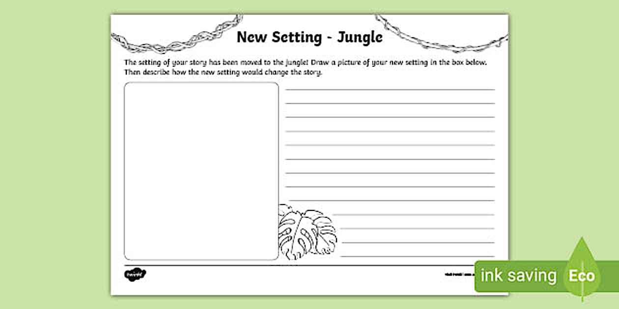 Editable New Setting Jungle Comprehension Worksheet - Twinkl
