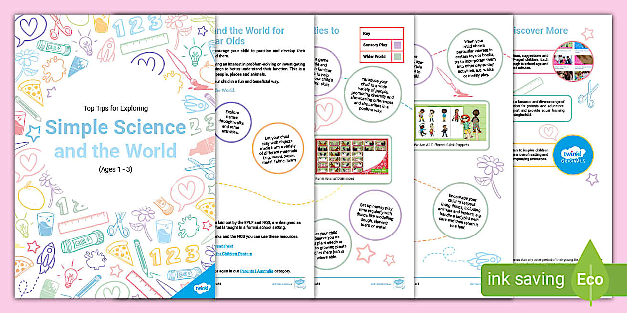 Milestone Booklet Science (ages 1-3) (teacher made) - Twinkl