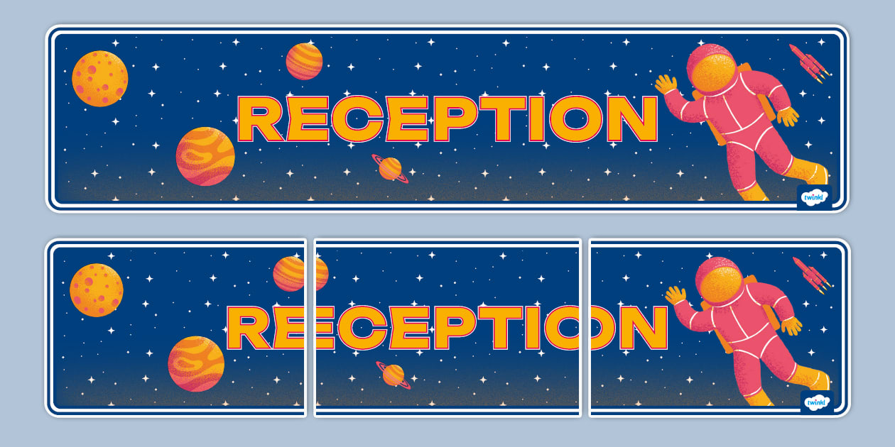 Space-Themed Reception Display Banner (teacher made)