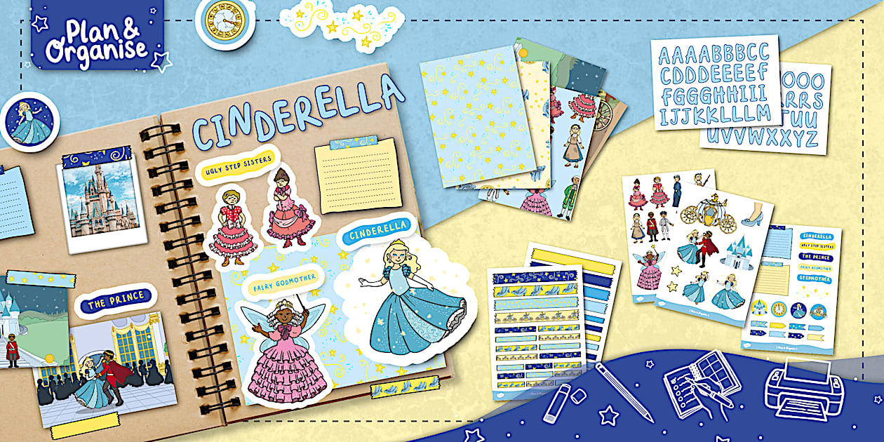 Cinderella Fairy tale | Printable Scrapbooking Kit - Twinkl