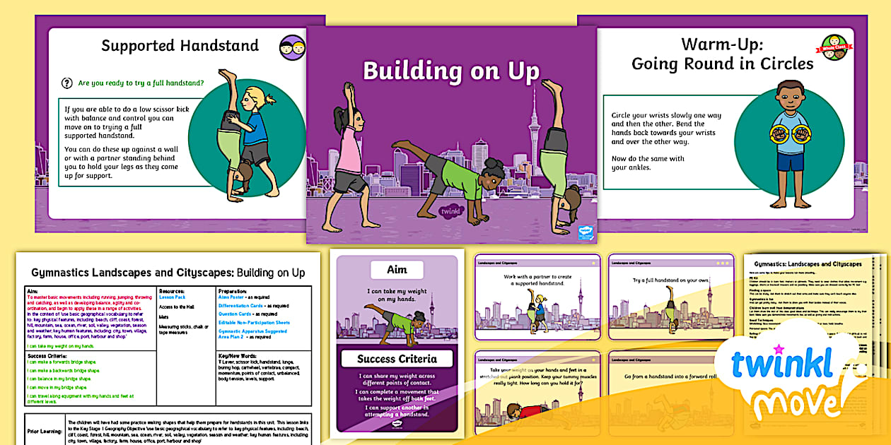 How to Do a Handstand - Year 2 PE Gymnastics Lesson - Twinkl