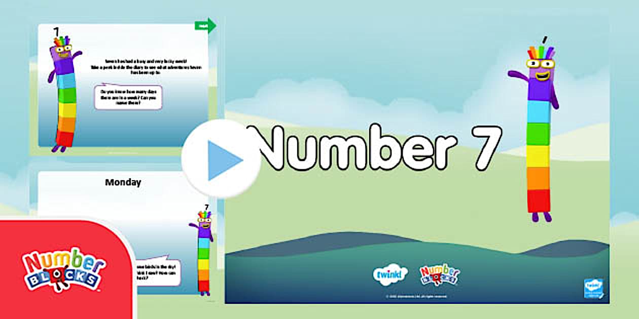 Numberblocks: Lucky Number 7 PowerPoint (teacher made)