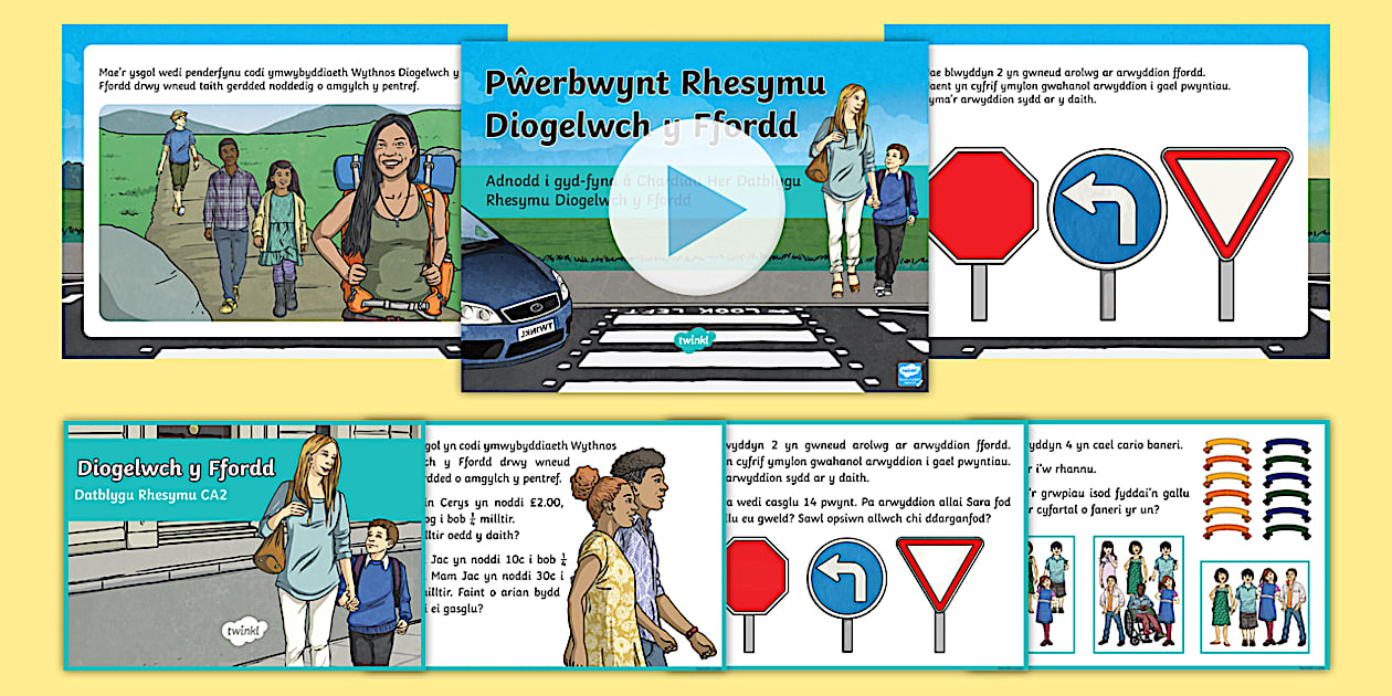 Pecyn Adnoddau Rhesymu Diogelwch y Ffordd - Twinkl