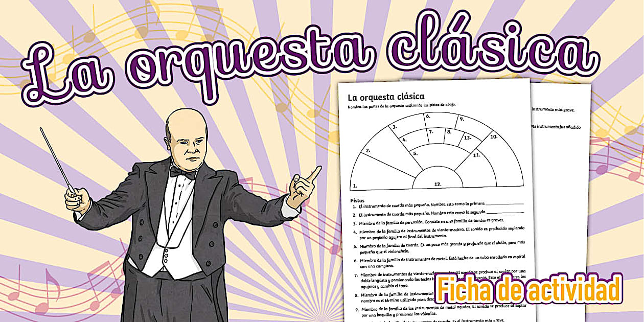Ficha de actividad: La orquesta clásica
