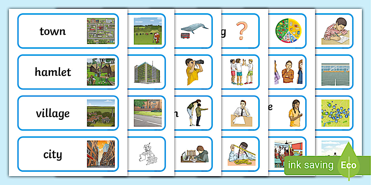 Fieldwork Word Cards KS2 - Twinkl - Geography - KS2