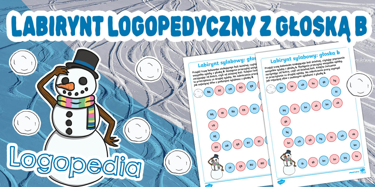 Głoska B | Labirynt | Logopedia