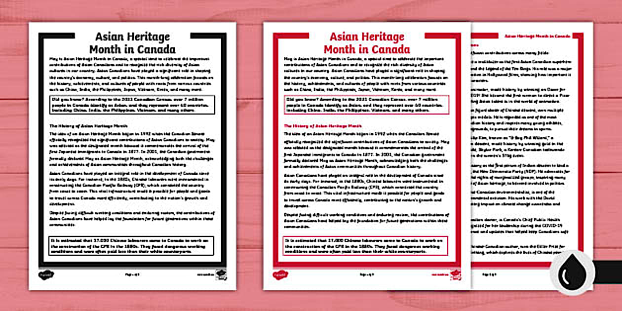 Asian Heritage Month Activities For Students - Twinkl