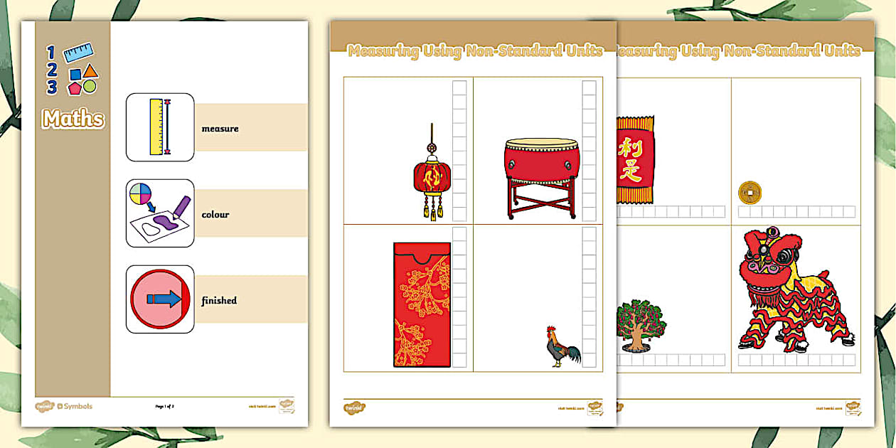 👉 Chinese New Year Measuring Using Non-Standard Units