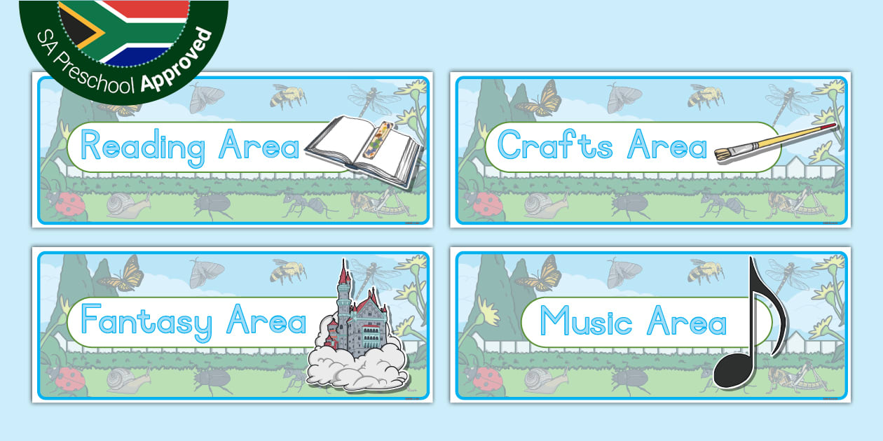 Insect-Themed Class Area A4 Display Banners (teacher made)