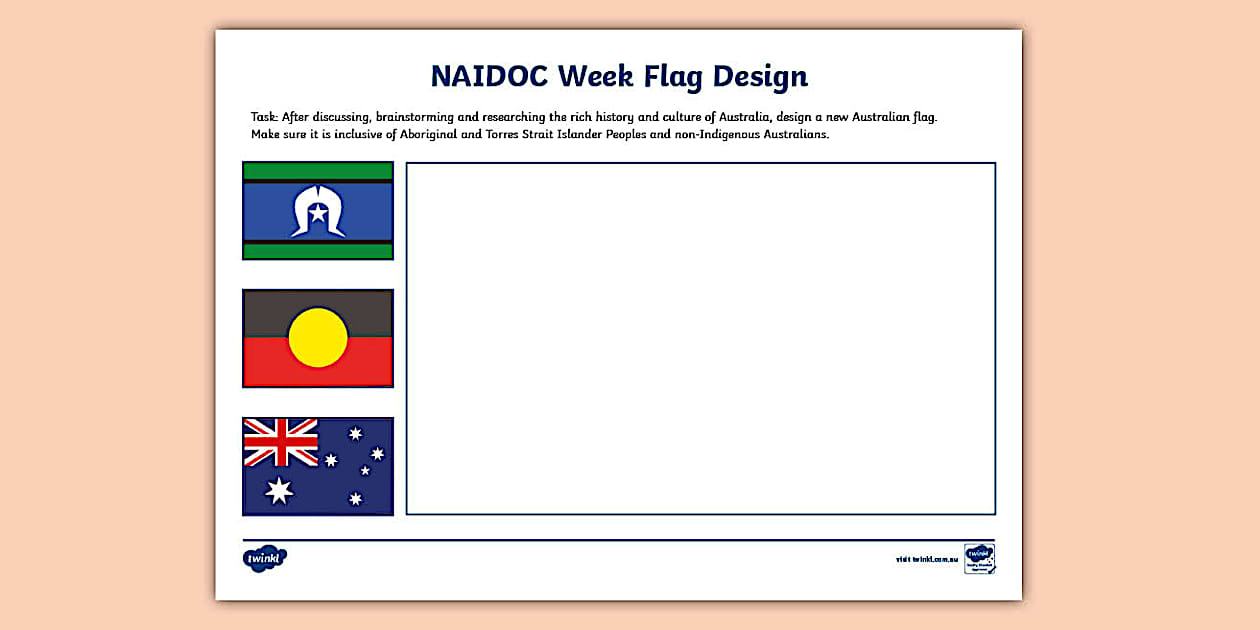 NAIDOC Week Flag Design Worksheet - Primary Resources
