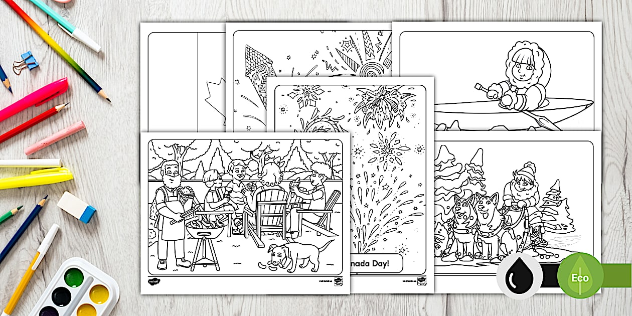 Canada Day Colouring Sheets (teacher made) - Twinkl