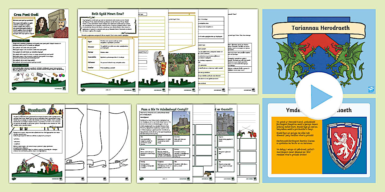 Pecyn Gweithgareddau Cestyll (teacher made) - Twinkl