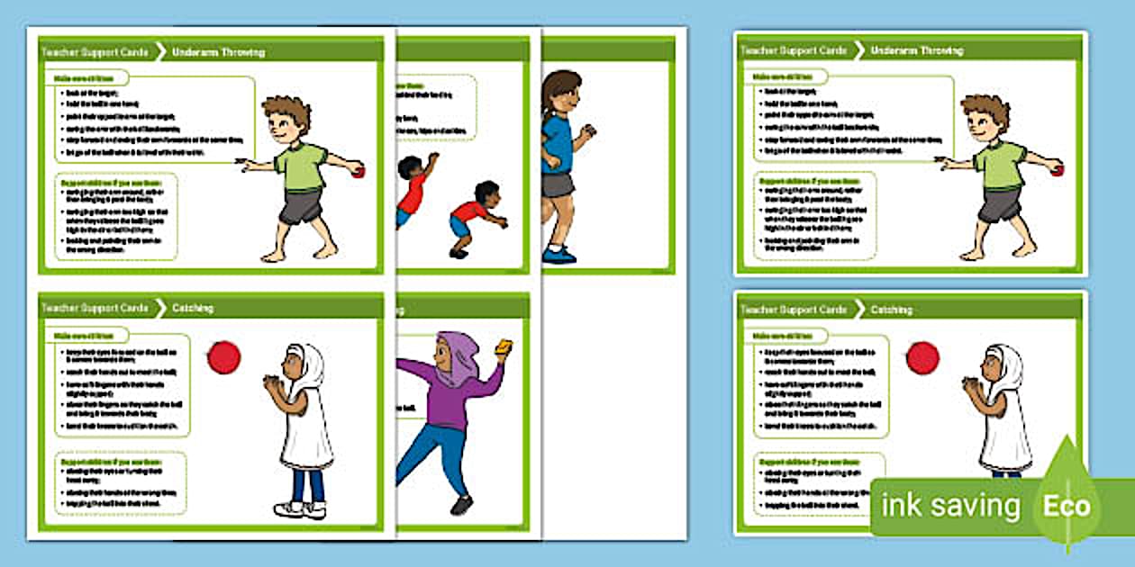 EYFS PE Games The Olympics Teacher Support Cards Pack Twinkl