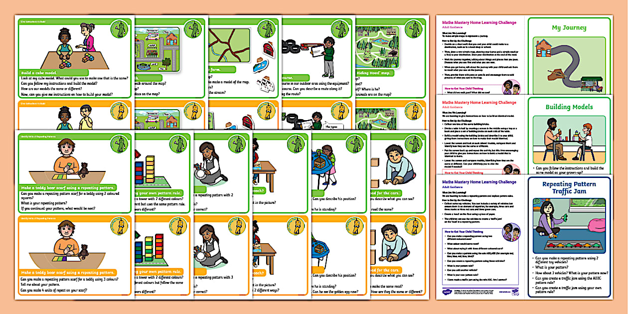 👉 EYFS Maths Challenges White Rose Maths Visualise,Build & Map