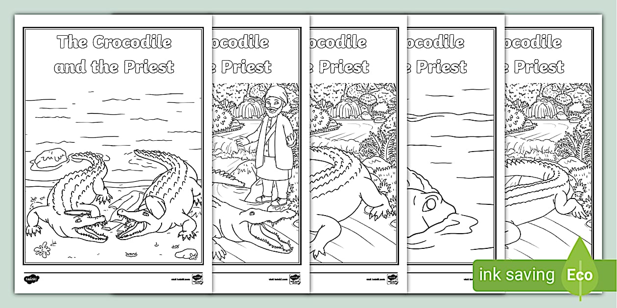 KS1 The Crocodile and the Priest Colouring (teacher made)