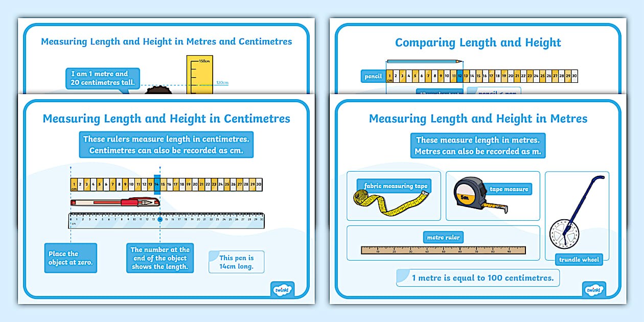 👉 Year 2 Length and Height Maths Definition Posters