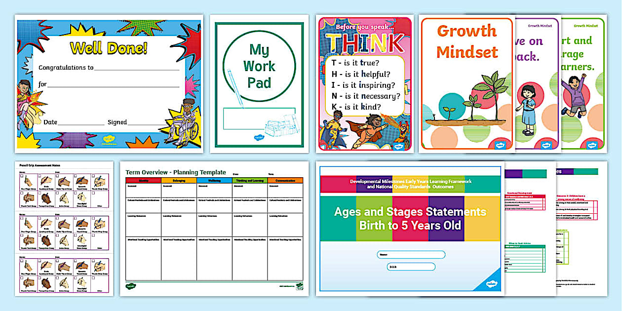 EYLF Class Management Teacher Folder Resource Pack - Twinkl