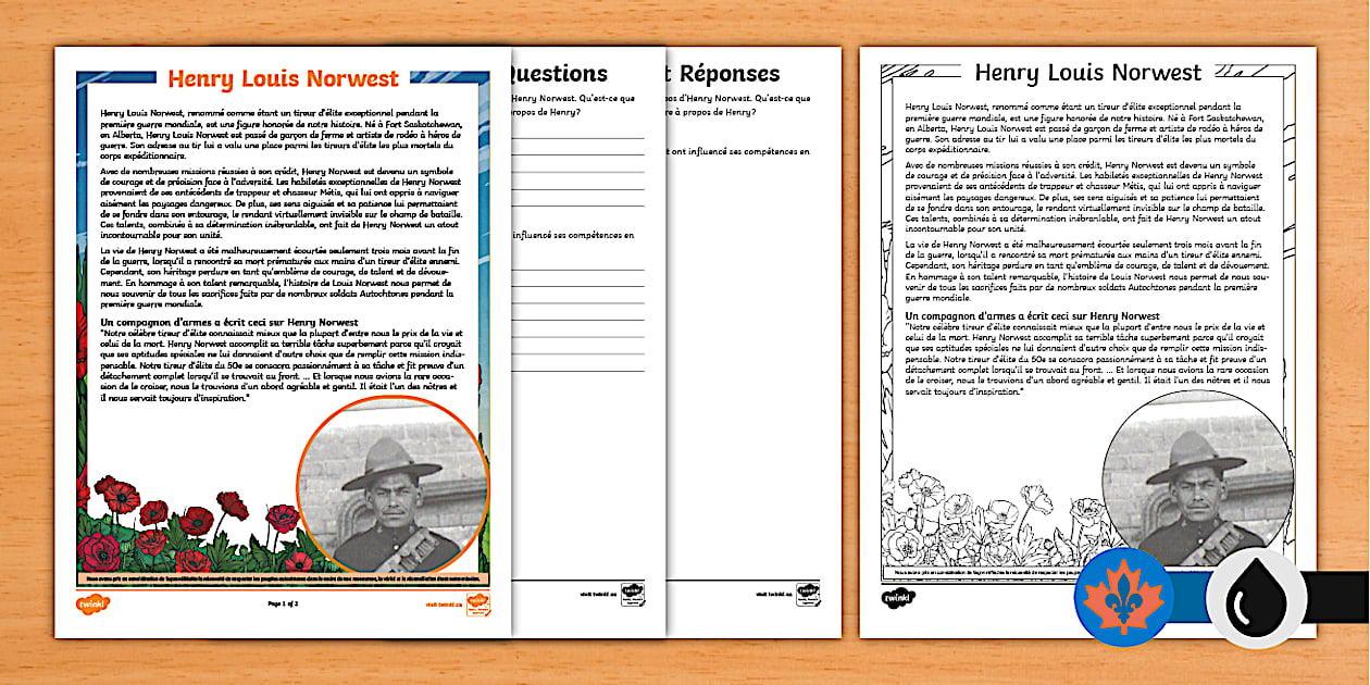 Activité lecture Henry Norwest