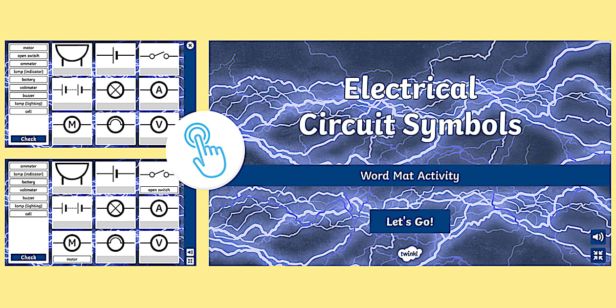 Electrical Circuit Symbols Word Mat | Twinkl Go! - Twinkl