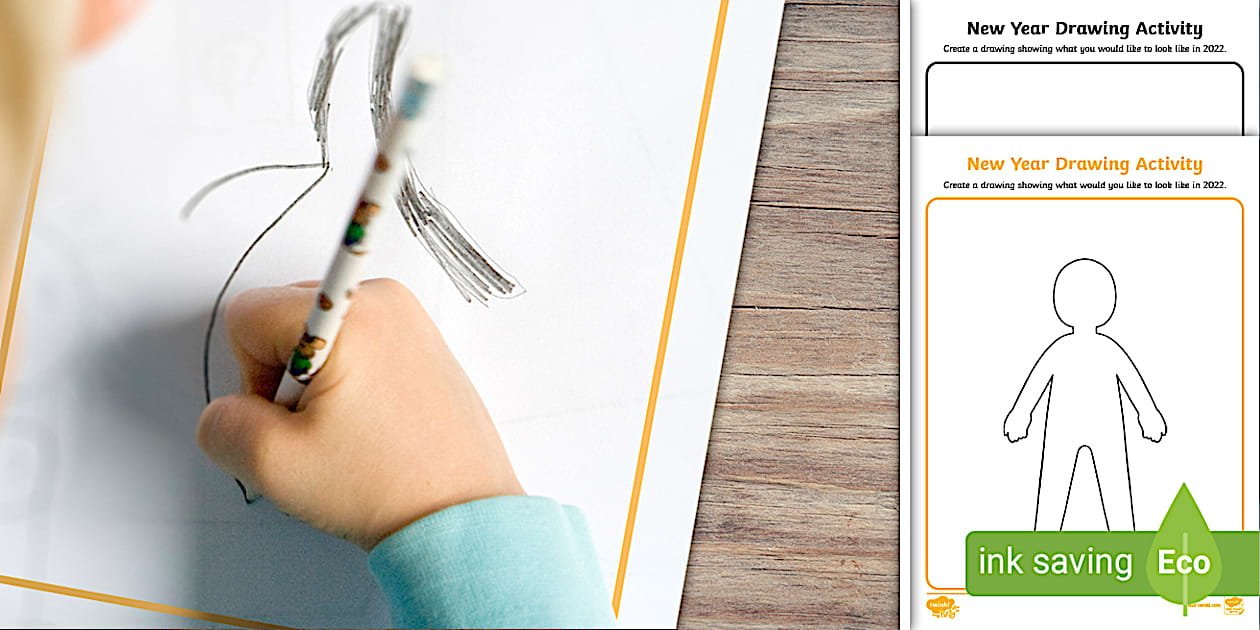 New Year Drawing Activity | Twinkl Party (teacher made)