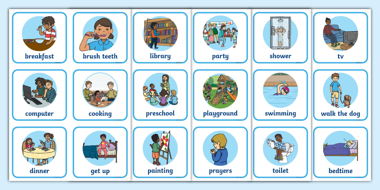 Visual Timetable For Home - Australia (Teacher-Made)