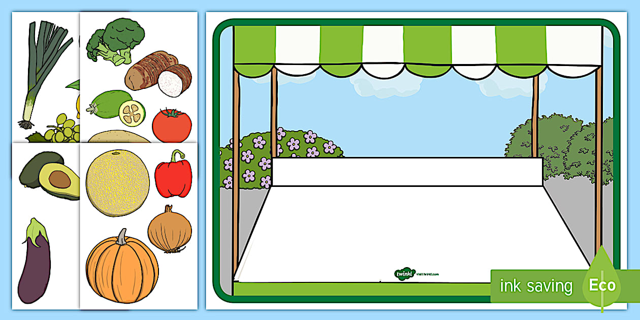 👉 Market Stall Role-Play Pack |Food Market Stall Display Ideas
