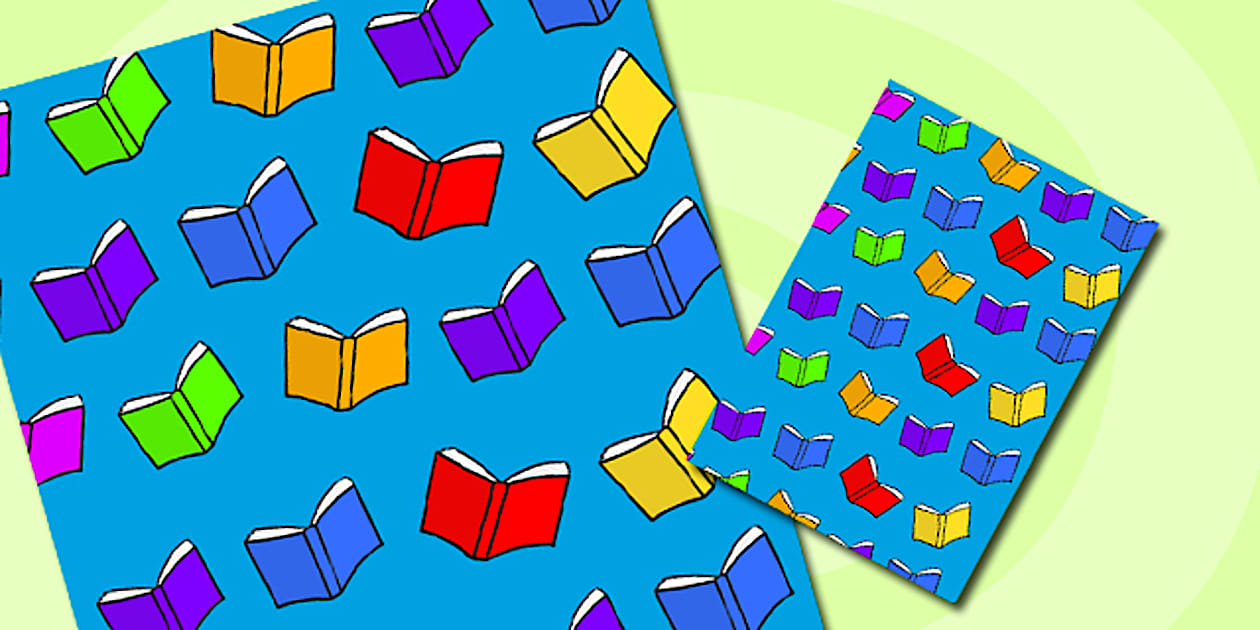 Book Themed A4 Sheet (teacher made) - Twinkl