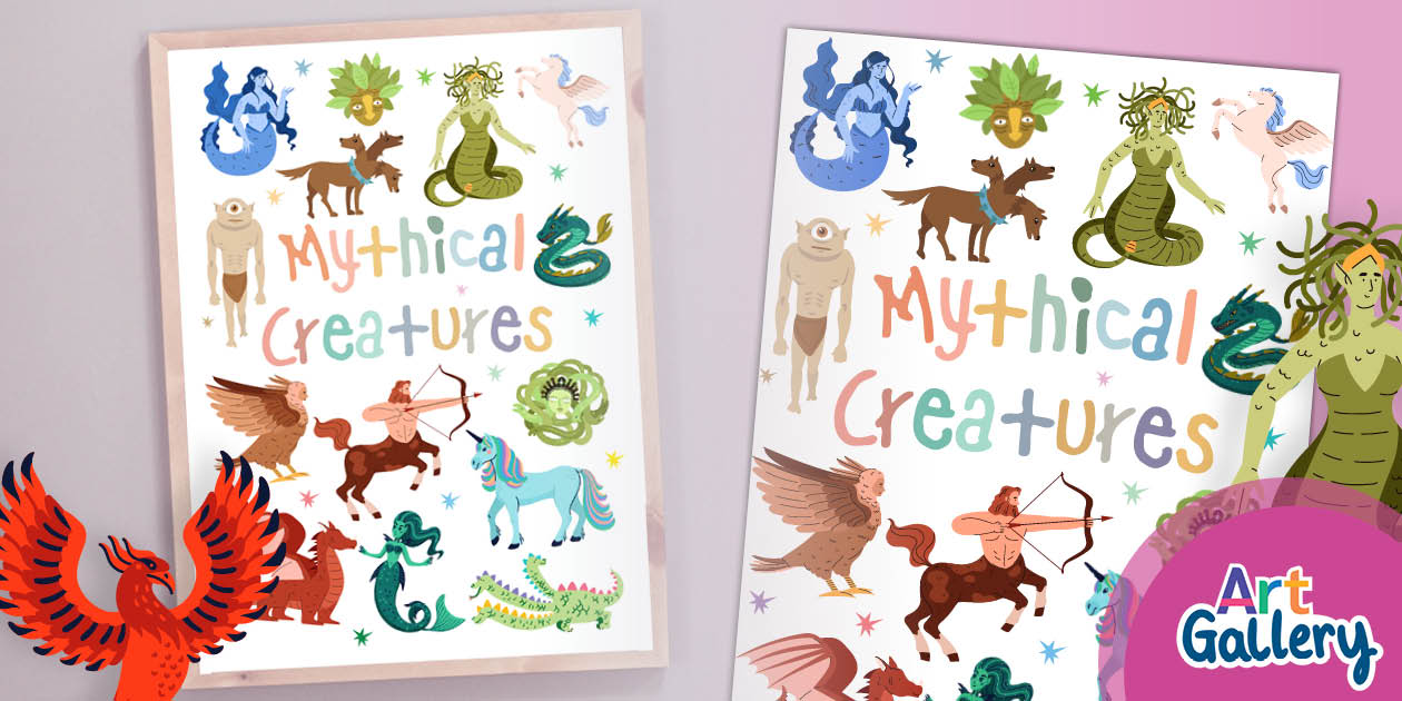 Mythical Creatures Poster (teacher made) - Twinkl