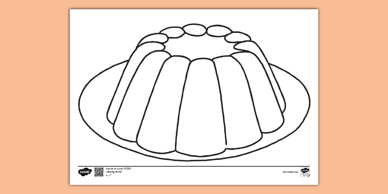 Colourful Jelly Colouring Sheet | Colouring Pages | Twinkl
