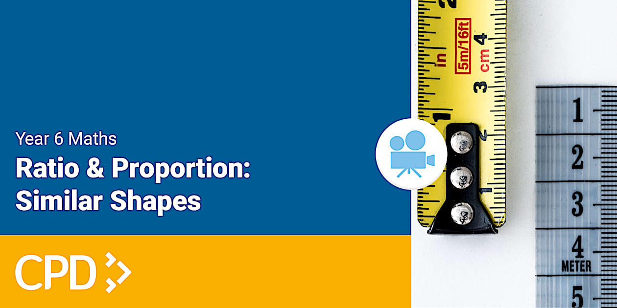 Teach Ratio & Proportion in Year 6: Similar Shapes Video CPD