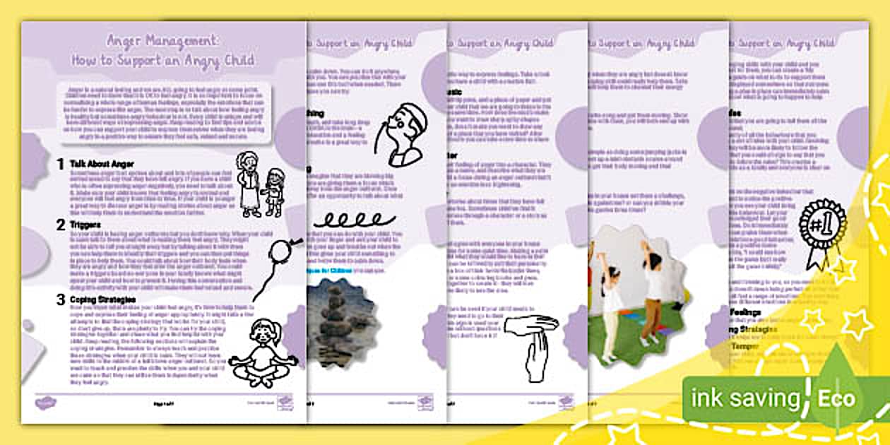 Anger Management: How to Support an Angry Child - Twinkl