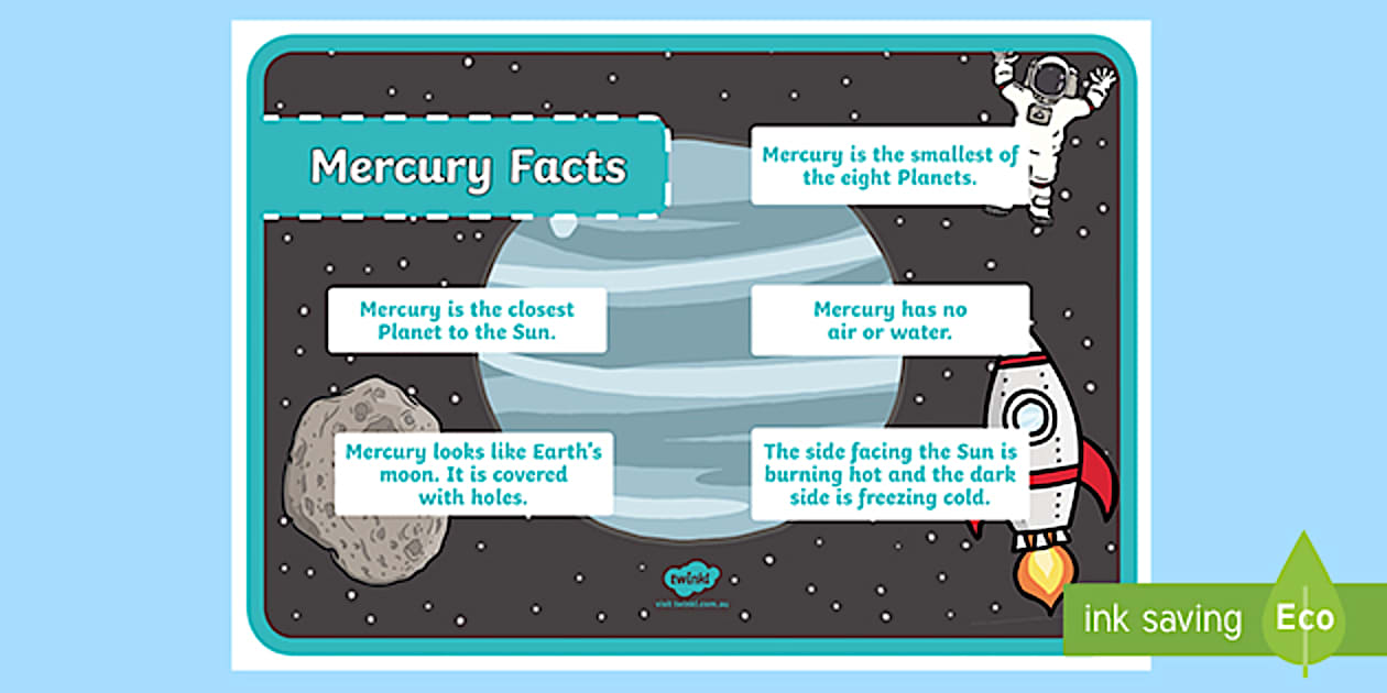 Mercury Facts Display Poster (teacher made) - Twinkl