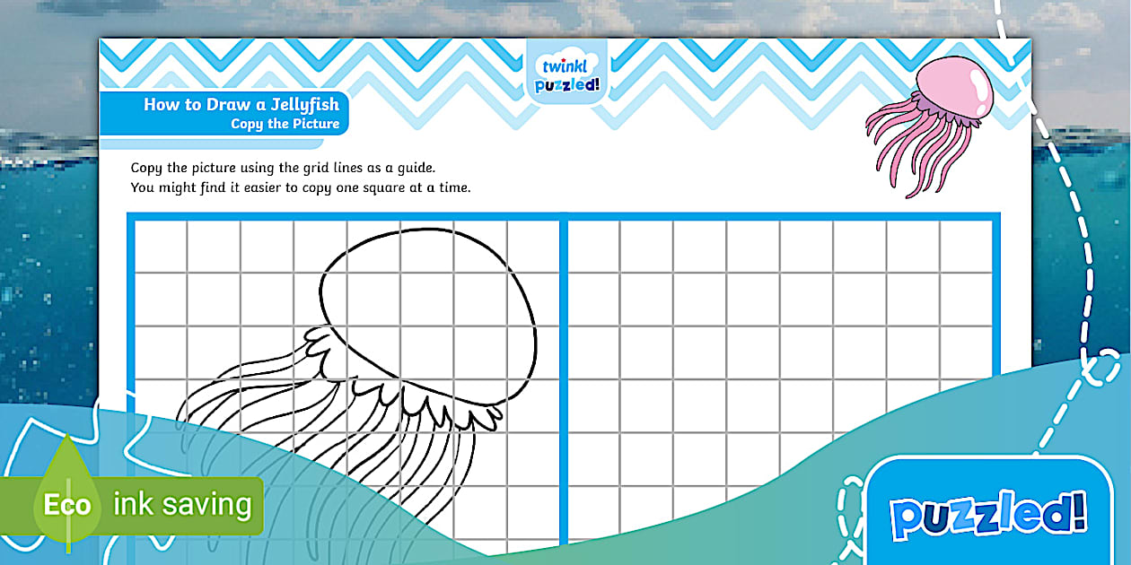How to Draw a Jellyfish | Twinkl Puzzled (teacher made)
