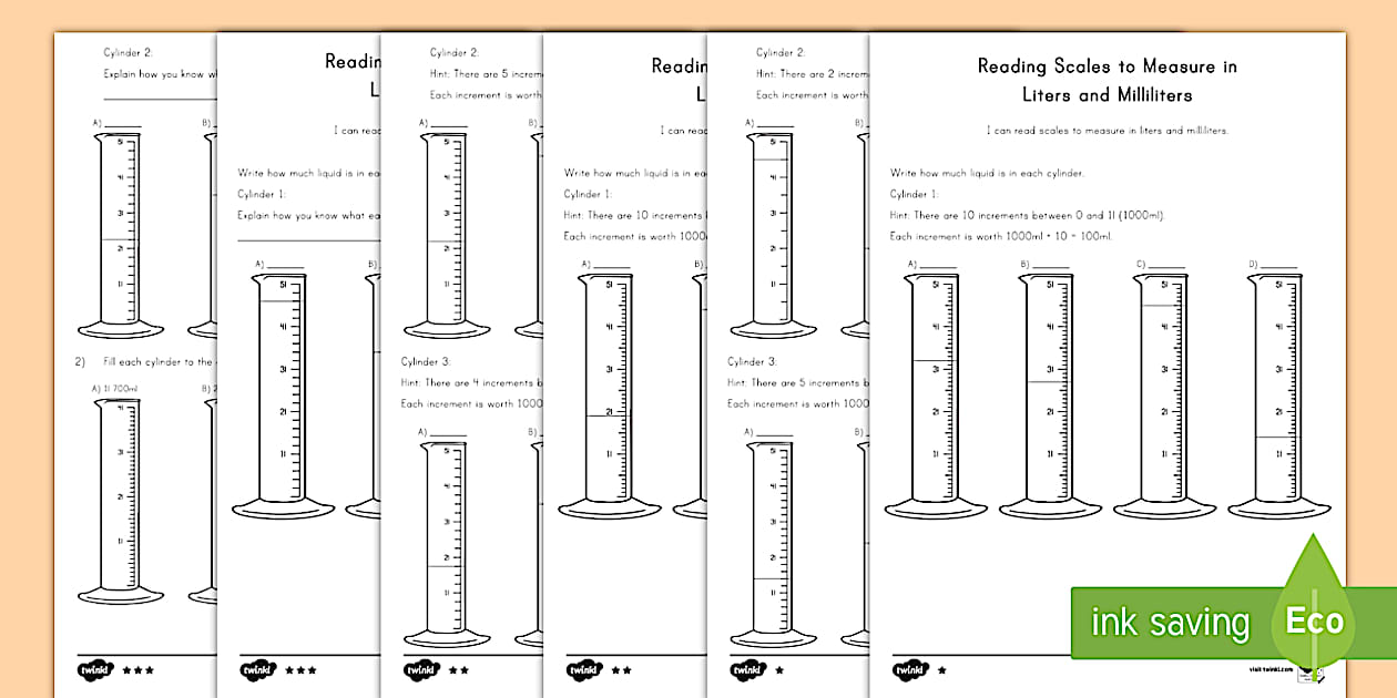 Measuring Units Worksheets with Answers | Math Resources
