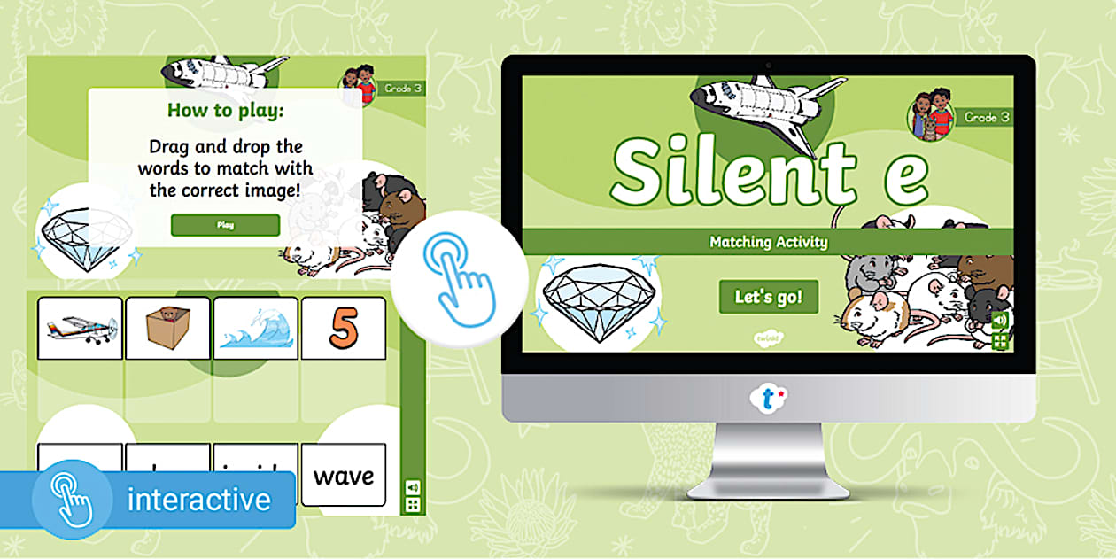Grade 3 Phonics: Silent e Interactive Go! Game - Twinkl