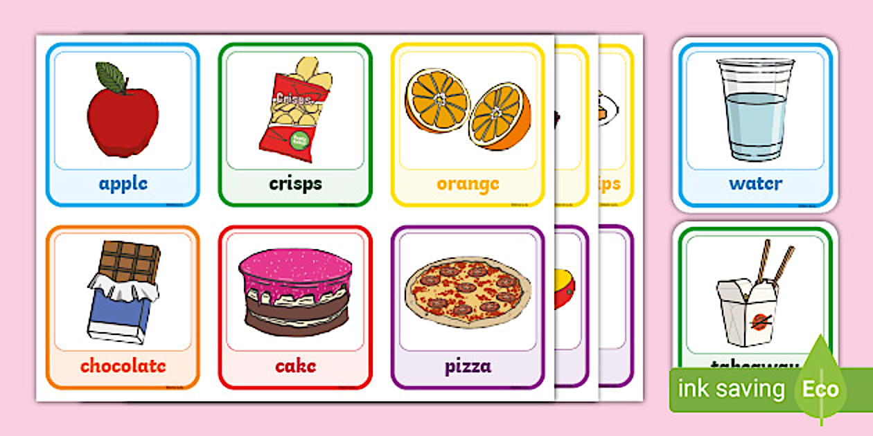 Editable Healthy and Unhealthy Food Pictures Sorting Activity