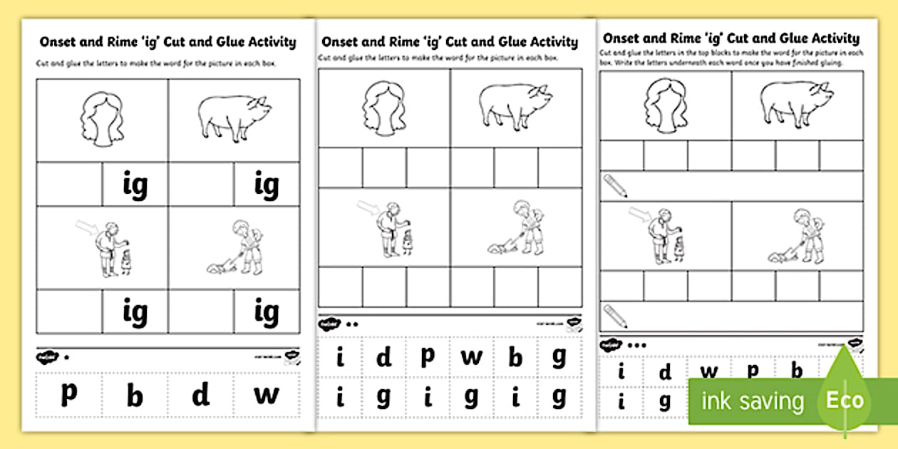 ig Words Differentiated Worksheets | Teacher-Made - Twinkl