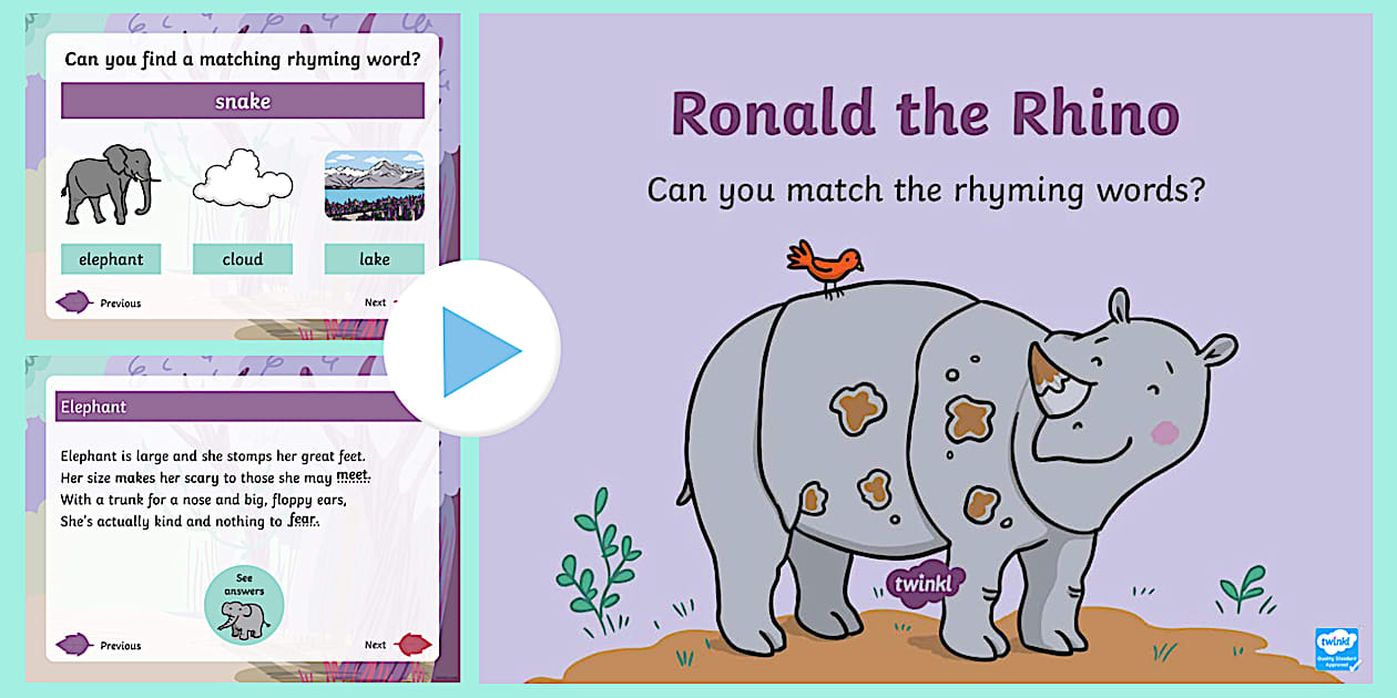 Rhyming Words PowerPoint KS1 - Primary Resources - Twinkl