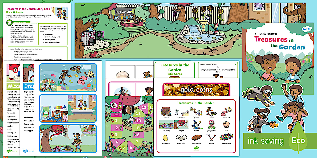 Treasures in the Garden Story Sack Resource Pack - Twinkl