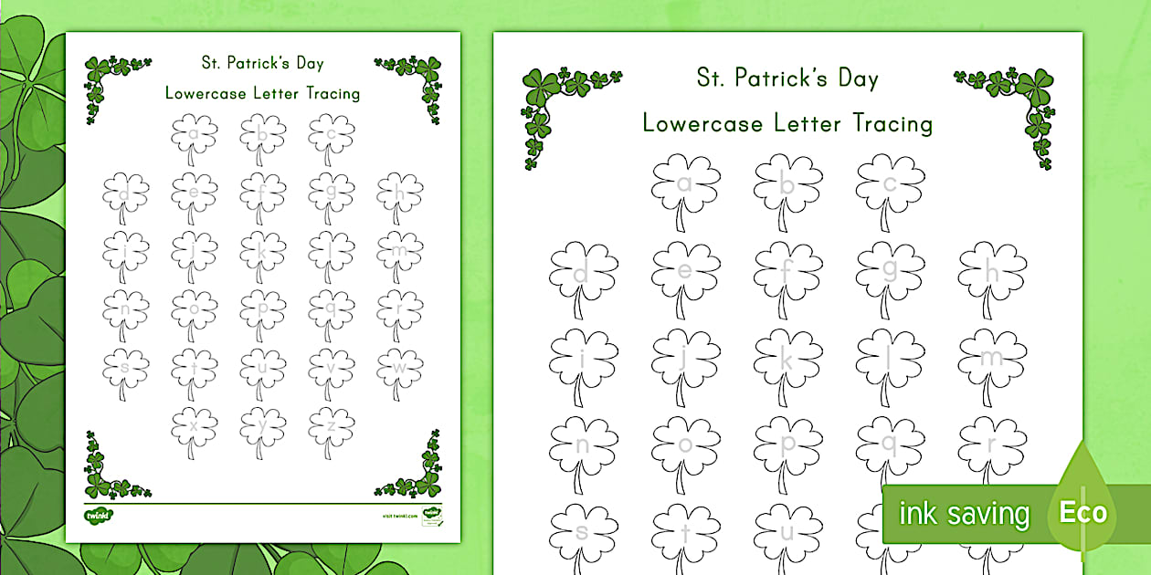 St Patrick's Day Alphabet Activity Sheet | Twinkl USA