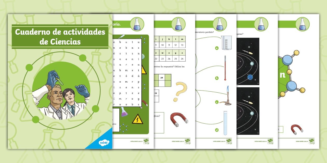 ciencias, cuaderno de actividades, libro - Twinkl Colombia
