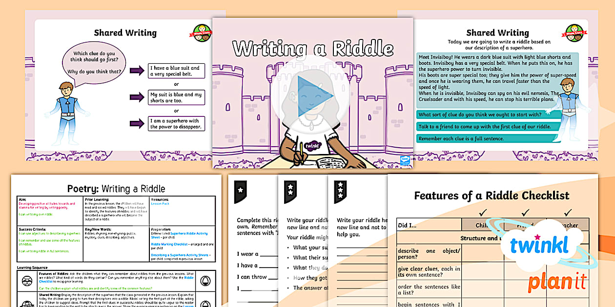 Superheroes: Aisha, the Superhero Princess: Poetry 3 Y2 Lesson Pack